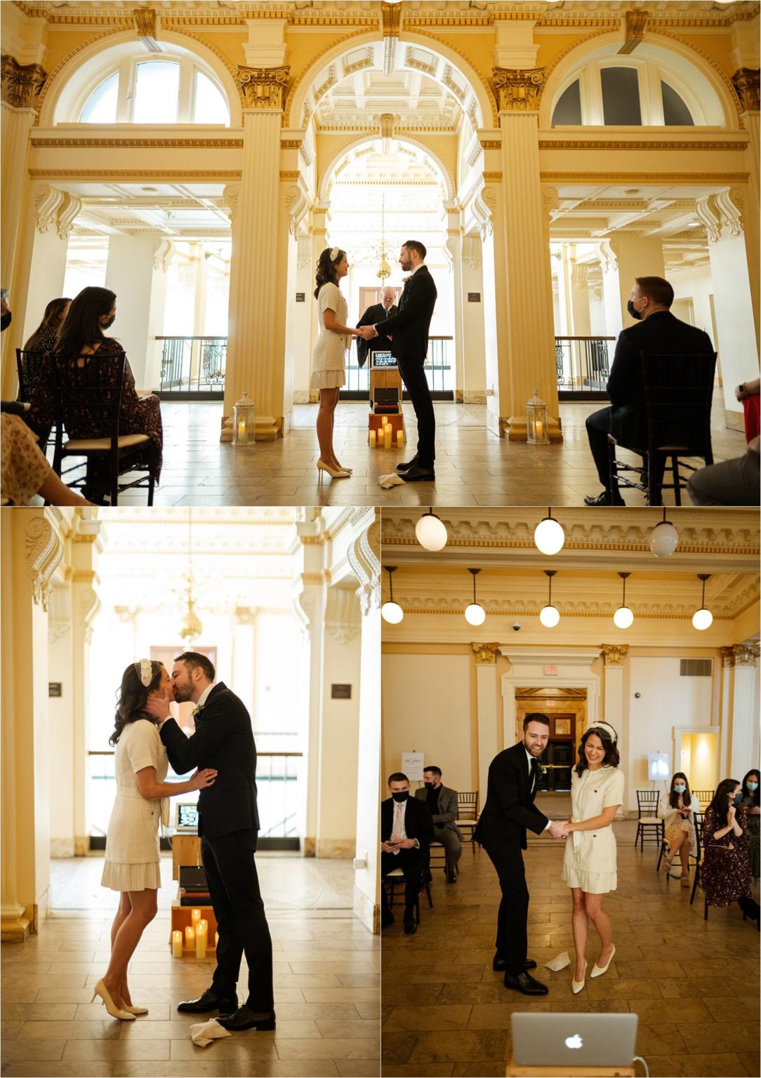 60's Inspired Providence Public Library Microwedding - jemimarichards.com